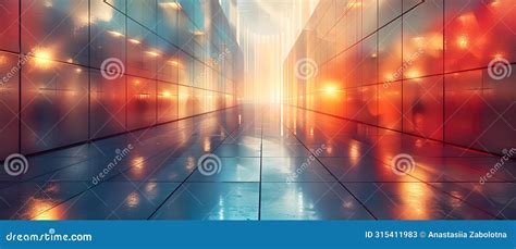 Futuristic Tech Corridor Simplifying Complexity Concept Futuristic