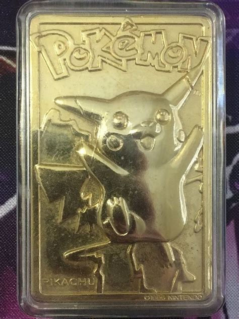 Pokemon Pikachu Gold Card Neatmsa