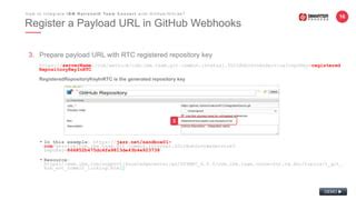 IBM Agile Engineering Summit 18 How To Integrate IBM Rational Team Concert With GitHub GitLab