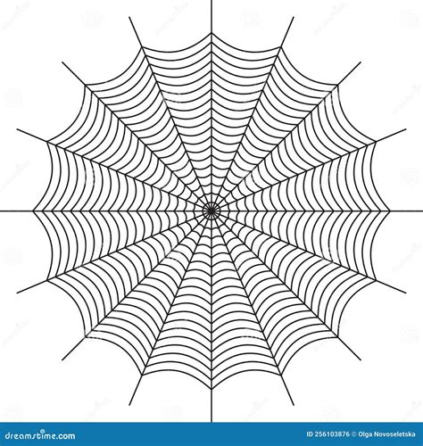 Spider Cobweb Halloween Design Element Stock Vector Illustration Of Black Vector 256103876