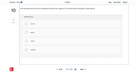 Solved Elasticity Quiz Saved Help Save Exit Submit If Chegg