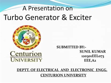 Ppt Turbo Generator Pptx