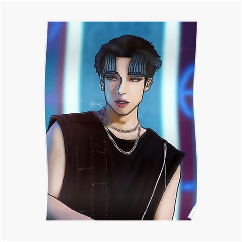 Ateez Mingi Guerrilla Poster For Sale By Mochikookart Redbubble