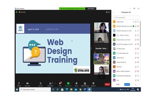 Pembukaan Web Design Training For Refugees
