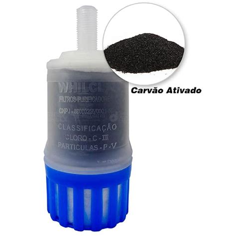 Refil Vela Filtro Universal Whilcla Purificador Carvão Ativado