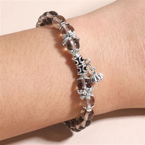 Pulsera de cuentas de cristal de té de OAIITE para hombre y mujer