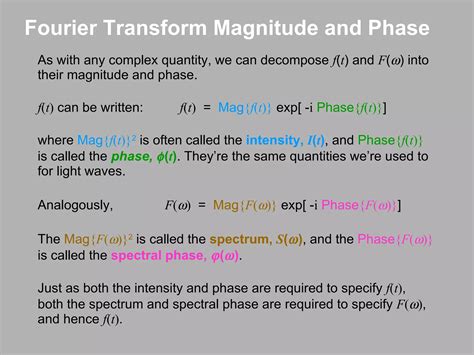 Optics Fourier Transform Ii Ppt