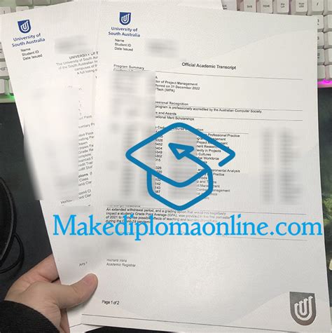 How To Buy A Fake University Of South Australia Transcript