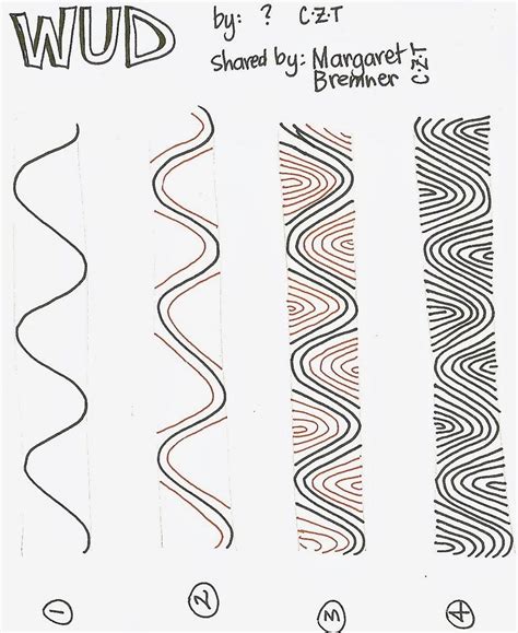 Wud By Margaret Bremner In 2024 Zentangle Patterns Tangle Patterns