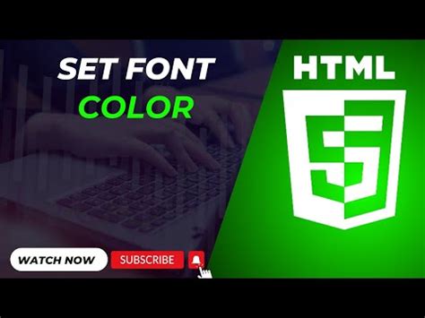 How To Set Font Color In Html Html Tutorial E Schools YouTube