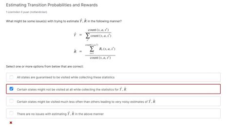 Solved Estimating Transition Probabilities And Rewards Chegg