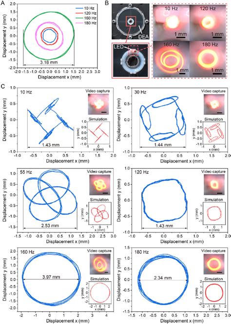 Trajectories Of Dea Center Part During Dynamic Actuation A