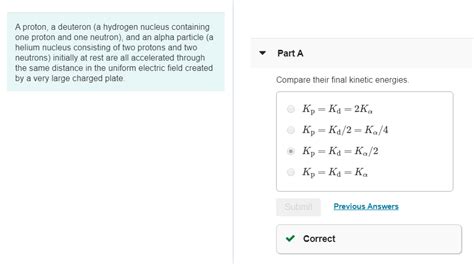 Solved A Proton A Deuteron A Hydrogen Nucleus Containing Chegg