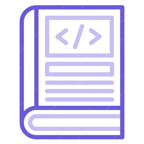 Premium Vector Coding Book Vector Illustration