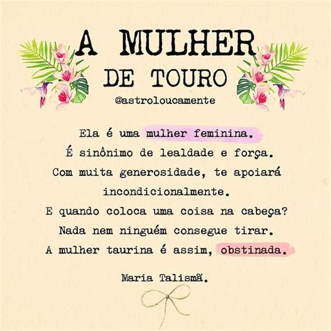 A Mulher De Touro Marque Aqui Aquela Taurina Especial Beijos Da