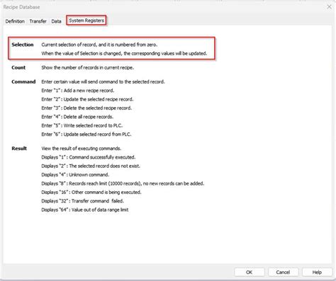 Getdata And Setdata For Recipe Easybuilder Pro Qanda Weintekusa