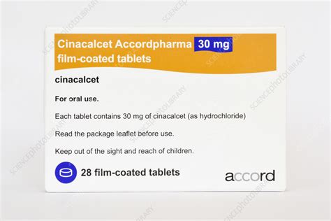 Cinacalcet Hyperparathyroidism Drug Stock Image C056 8530 Science