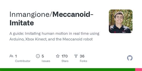Github Lnmangionemeccanoid Imitate A Guide Imitating Human Motion In Real Time Using