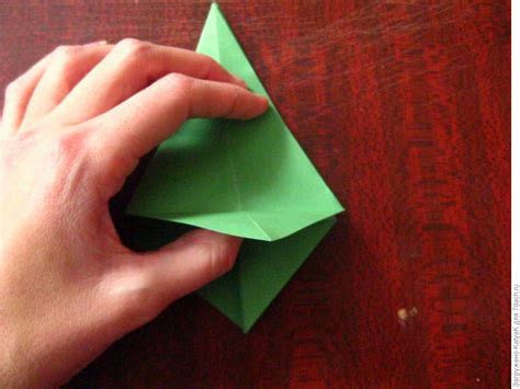 Объемная елочка оригами из одного листа бумаги Пошаговый мастер класс с фото