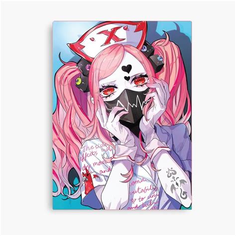 Sexy Nurse And Beautiful Anime Girl By Uptrendish Canvas Print For