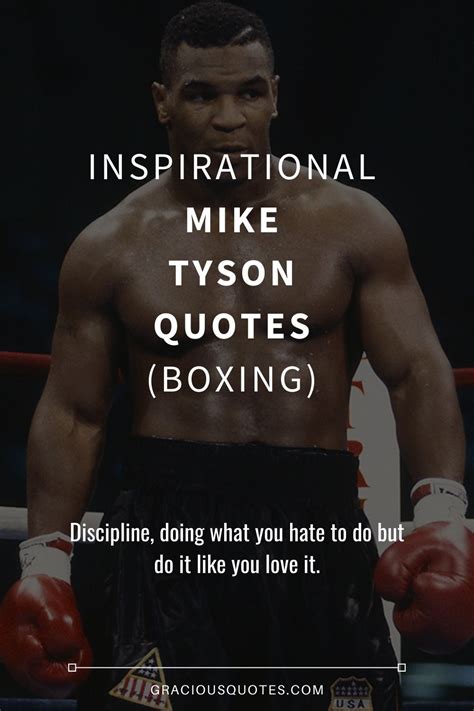 Mike Tyson Quotes Discipline