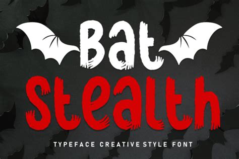 Bat Stealth Font By William Jhordy · Creative Fabrica