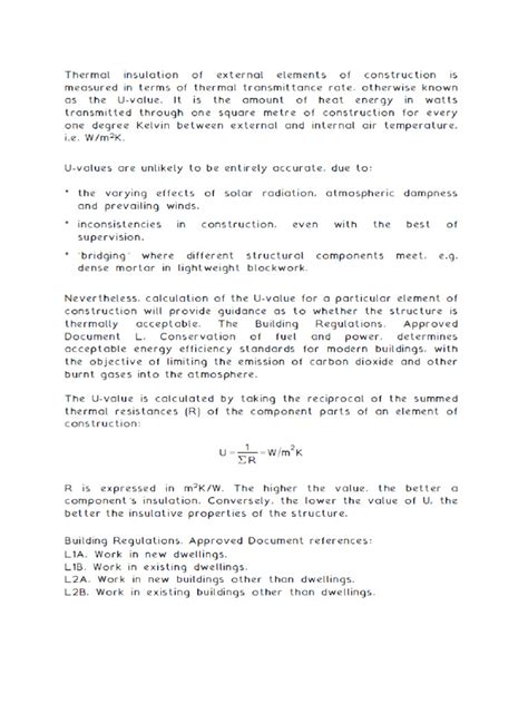 Thermal Insulation U Value Calculation Pdf Thermal Insulation U Value Calculation Pdf