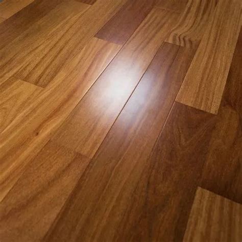 Brown Teak Wooden Flooring Surface Finish Glossy Thickness Mm At Rs Square Feet In New