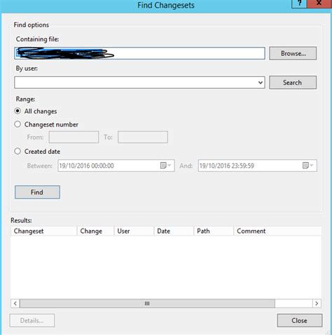 Retrieve Change Set Details From TFS Anitha Eswaran Dynamics Ax