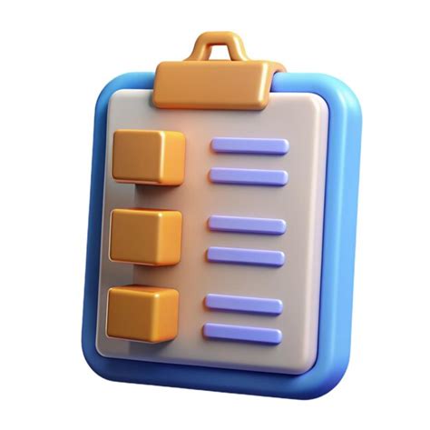 Checklist 3d Render Premium Ai Generated Image