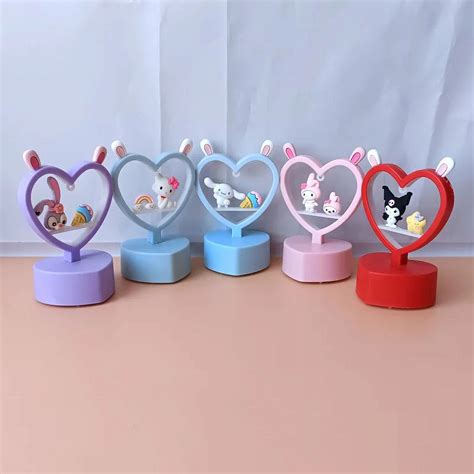 Kawaii Sanrio Night Light Cinnamoroll My Melody Cute Cartoon Kuromi Kt