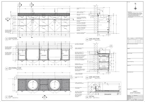 Do Vanity Cabinet Shop Drawing By Zeeshandrafter Fiverr