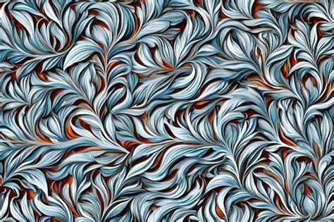 Premium Ai Image Seamless Abstract Pattern In The Form Of Spirals And Curls