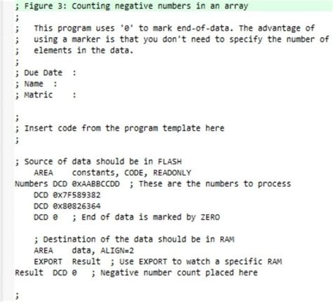 Solved Figure Counting Negative Numbers In An Array Chegg