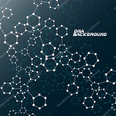 Molecule Dna Abstract Background Vector Illustration Eps10 Stock
