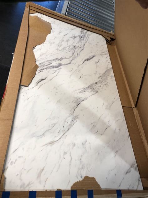 4 Ft L X 25 In D Engineered Composite Countertop In Calcutta Blanc