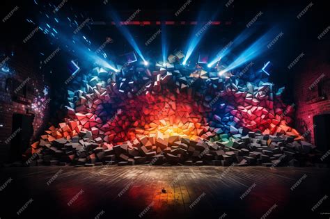 Premium Ai Image Stunning Projection Mapping Display Generative Ai