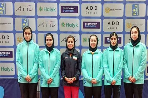 صعود پینگ پنگ بازان دختر ایران به فینال تنیس روی میز آسیای میانه