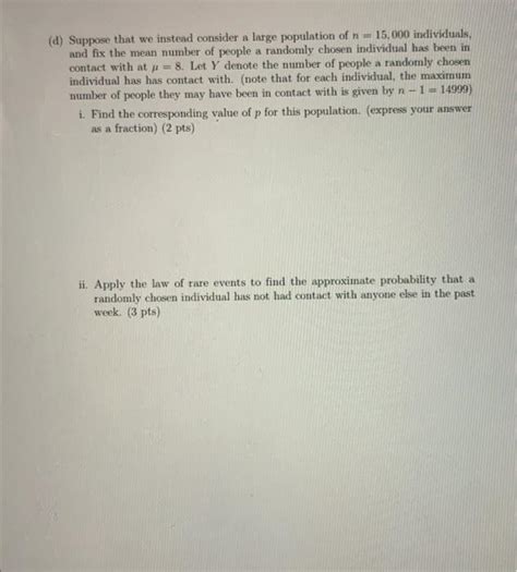 Solved A How Many Possible Pairs Of Distinct Individuals