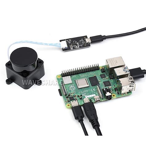 Lidar Stl 19p Tof Sensor De Distancia Laser C Adaptador Usb 0 03 12m 360º Uart D500