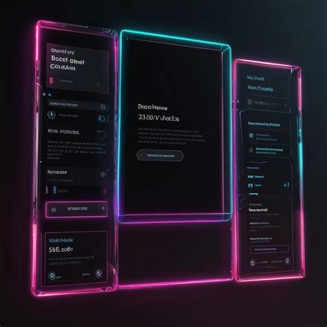 Gradient Glow Frame Shape Premium Ai Generated Image