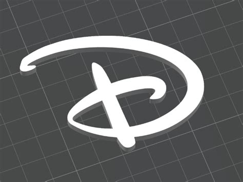 Walt Disney D Letter Logo 3d Printed By Solewave Makerworld