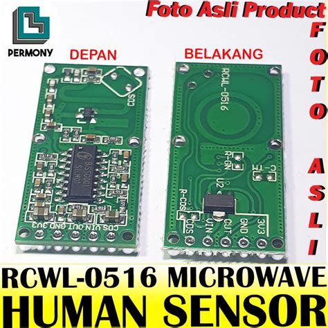 Jual RCWL 0516 Sensor Microwave Radar Body Induction Detection Deteksi