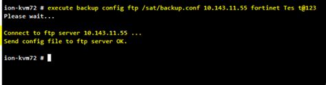 Technical Tip How To Get The Configuration Backup Fortinet Community