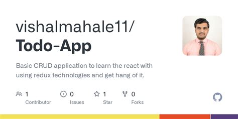 GitHub Vishalmahale Todo App Basic CRUD Application To Learn The React With Using Redux