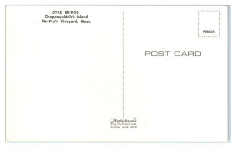 Dyke Bridge Chappaquiddick Ted Kennedy Kopechne Marthas Vineyard Ma