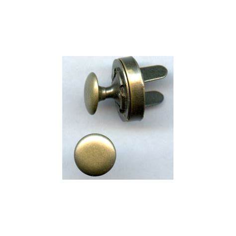 Magnetic Snap Fasteners Mm With Rivet Old Brass Pc Eparduotuve Kaivida Lt