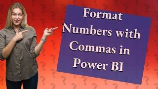 How To Format Numbers With A Comma In Power Bi Data Analytics How To Bmk Digital Data Analyst