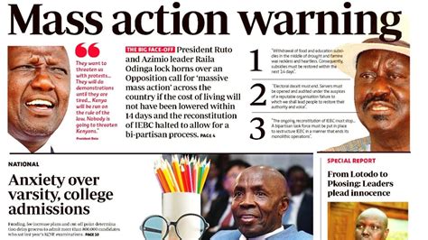 Raila Odinga Threatens Mass Action Youtube
