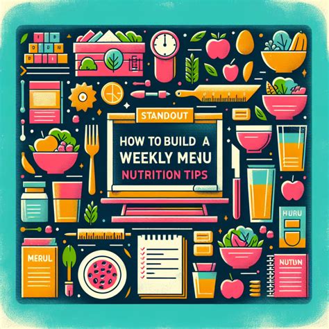 Como Montar Um Cardápio Semanal Dicas De Nutrição